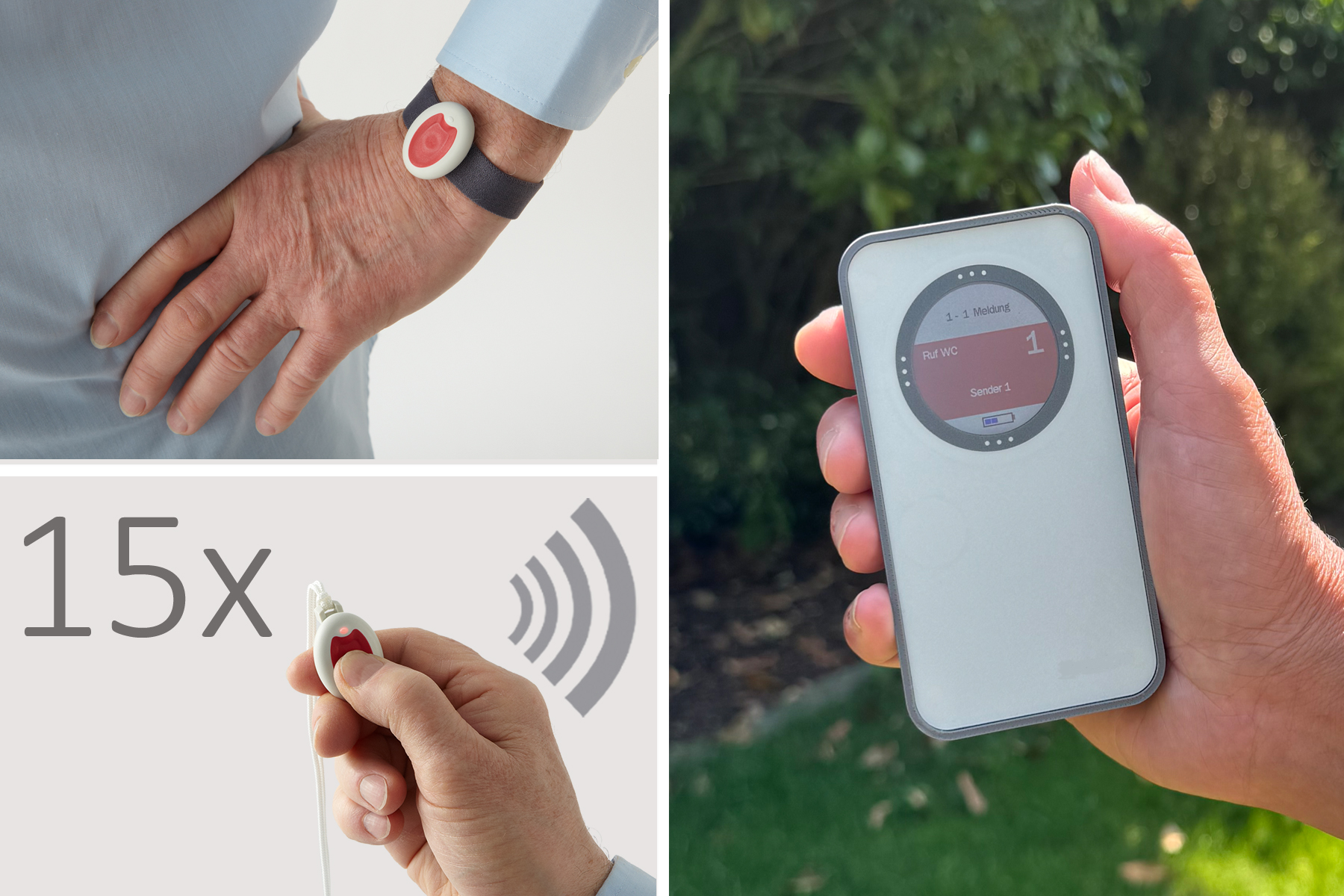 Personenruf-System: Tunstall mobiler Funk-Empfänger-T Z00820500 incl. 1 ...